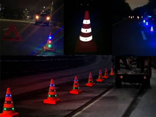 Reflective Traffic Cones for Construction & Accident Sites